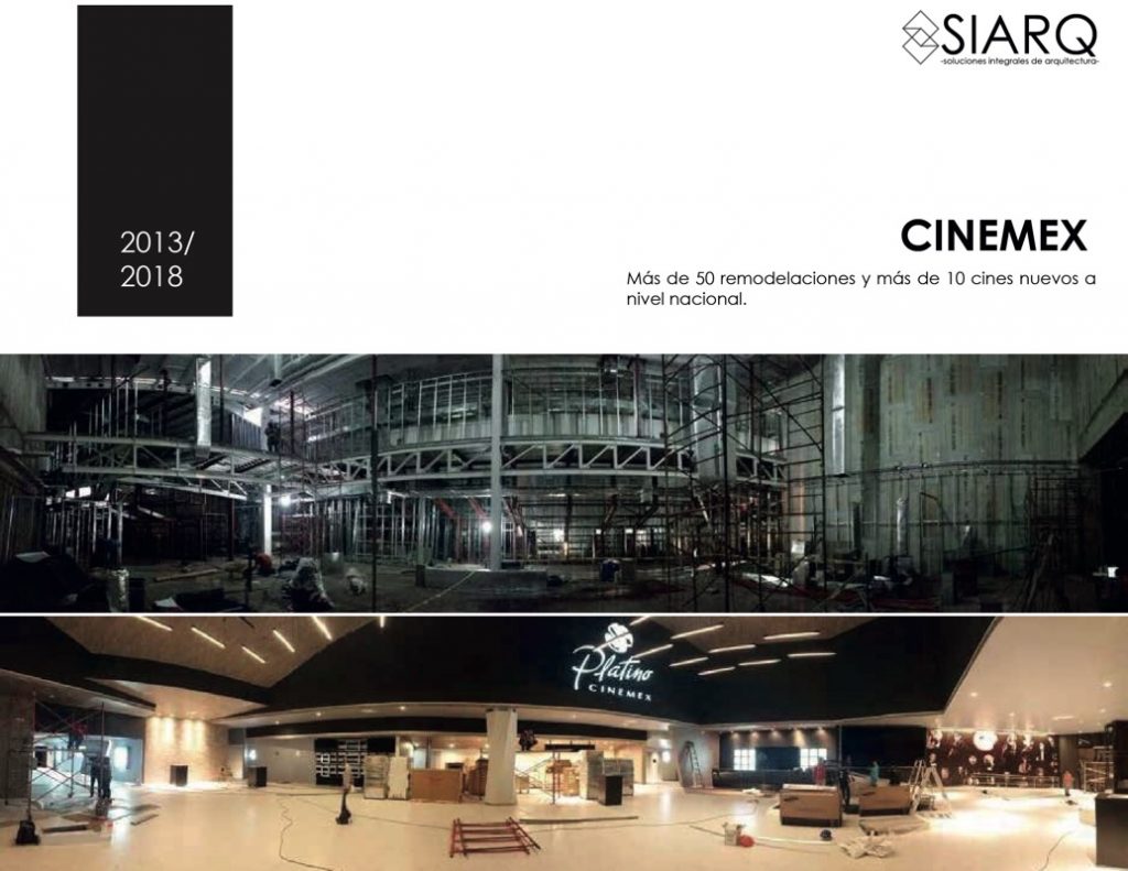 Cinemex - SIARQ SOLUCIONES INTEGRALES DE ARQUITECTURA